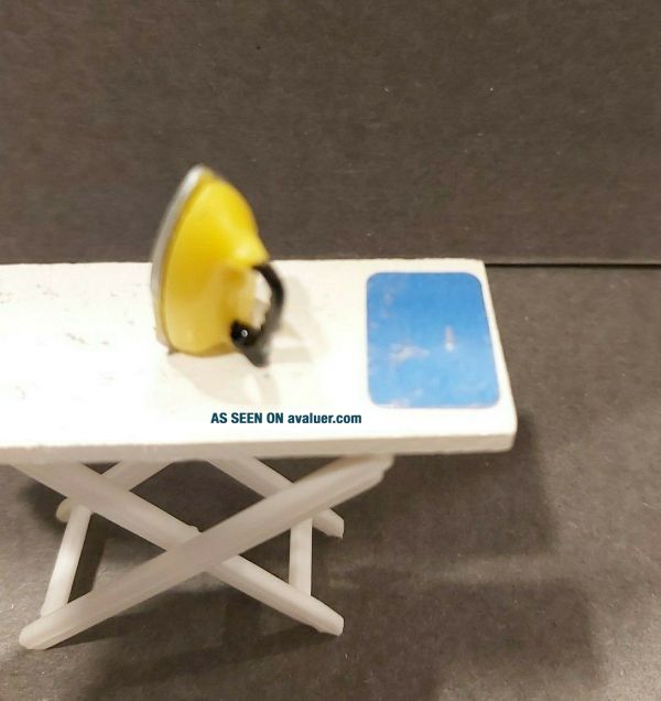 Vintage Lundby Ironing Board And Iron Dollhouse Miniatures 1:16 " 1980s ...