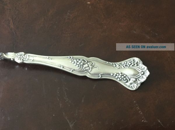 1847 Rogers Bros Silverplate Vintage Grape Pattern Master Butter Knife ...