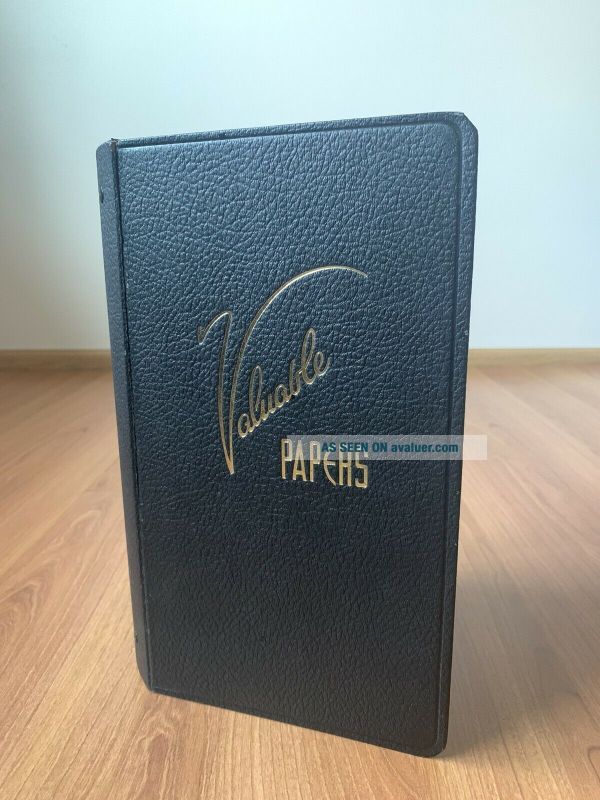 Vintage Marquette Valuable Paper File Binder With Inserts Antique ...