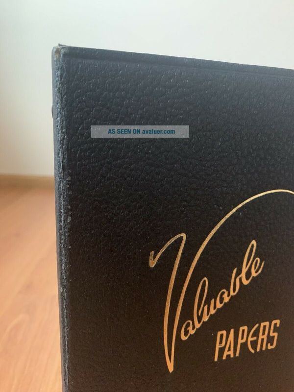 Vintage Marquette Valuable Paper File Binder With Inserts Antique ...