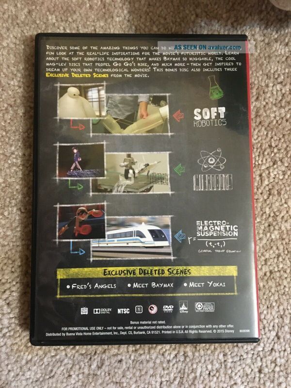 The Science Of Big Hero 6 (Extremely Rare Walmart Exclusive DVD, 2015 ...