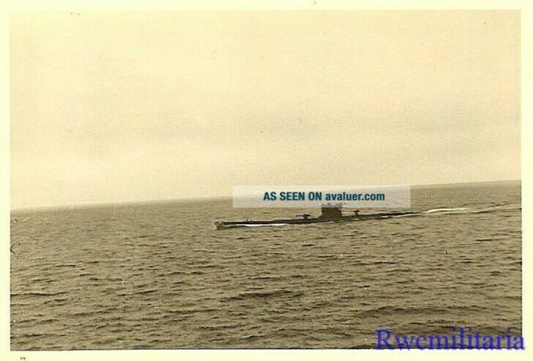 RARE Kriegsmarine U - Boat Submarine Running On Ocean Surface | #30890118