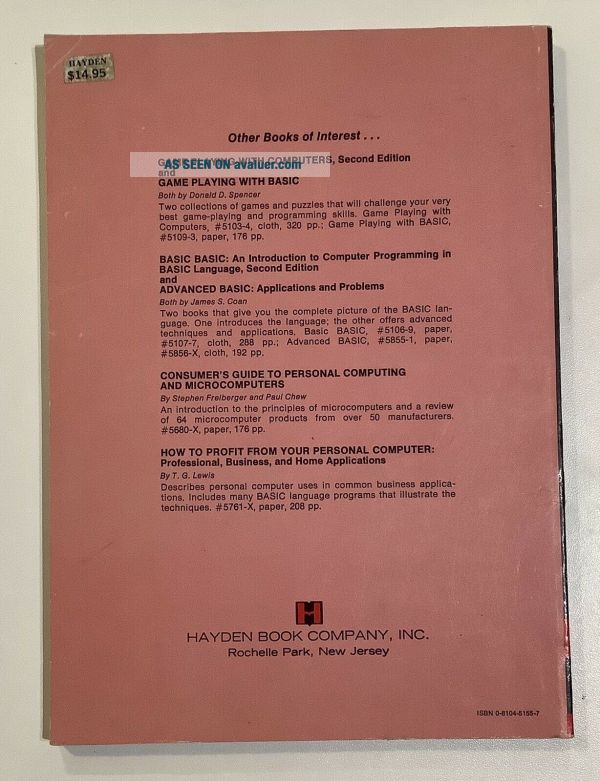 Sargon: A Computer Chess Program By Dan And Kathe Spracklen (1978 ...