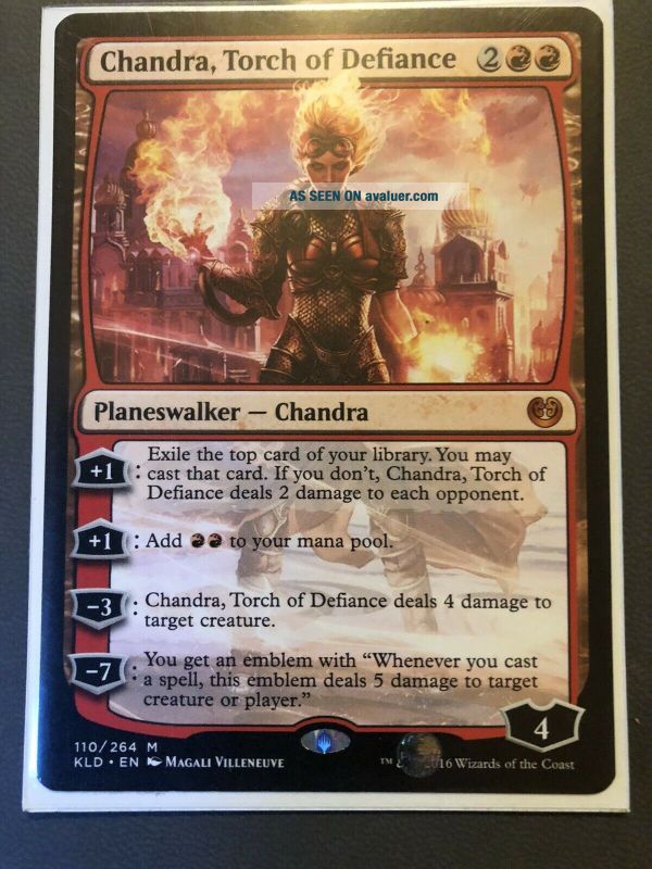 4x Chandra Torch Of Defiance Mtg M:tg Magic The Gathering Mythic Rare ...