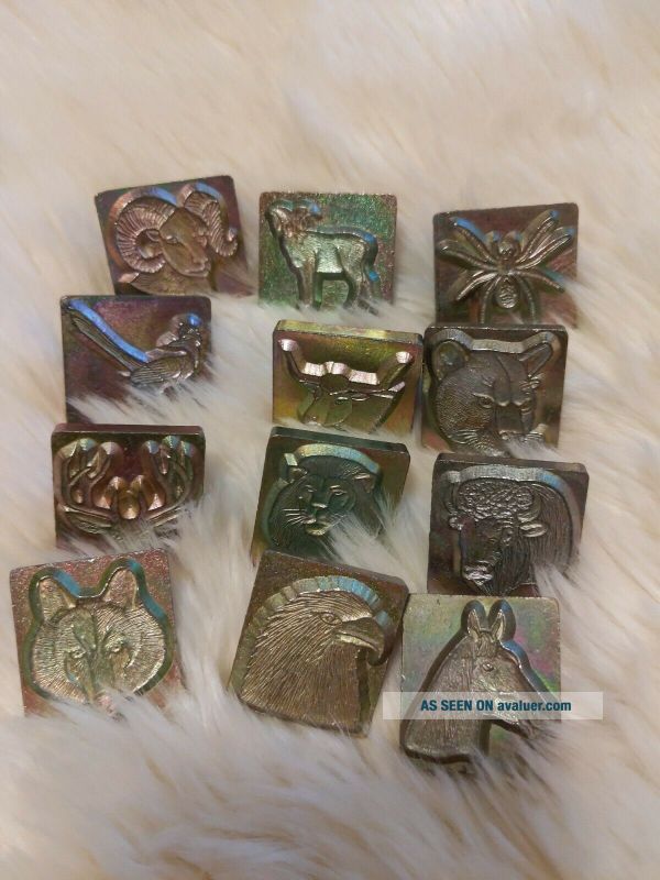 RARE Vintage Craftool Co / Tandy Leather Pictorial Stamp Pack | #30948616