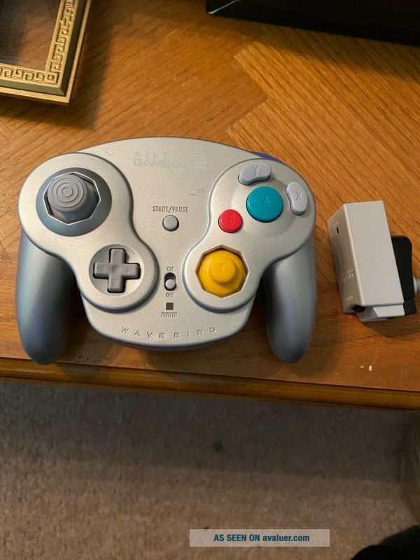 Nintendo Gamecube Wavebird Wireless Controller With Receiver Rare ...