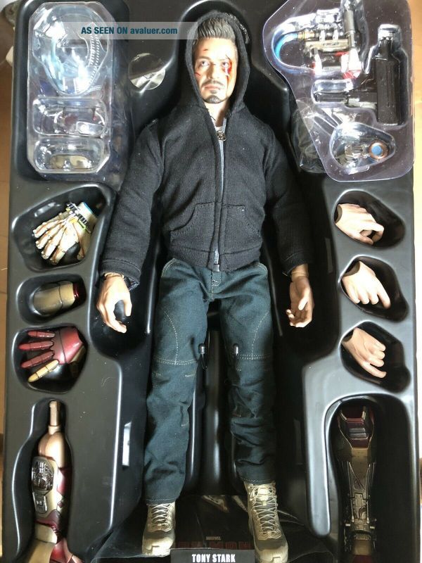 Hot Toys Iron Man 3 Tony Stark The Mechanic 1/6th Scale Action Figure ...