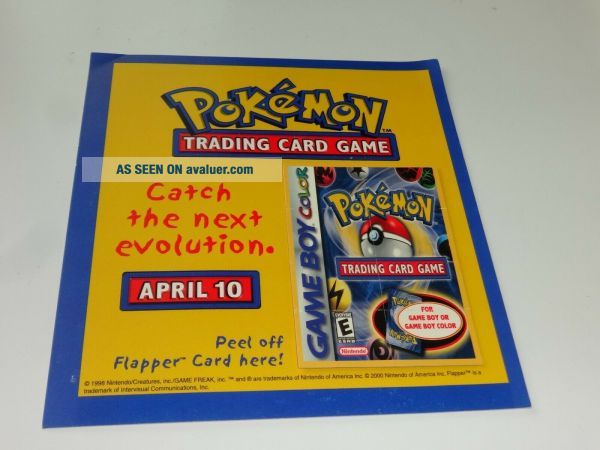 Nintendo Pokemon Trading Card Game Game Boy Color 3D Flapper Card ...