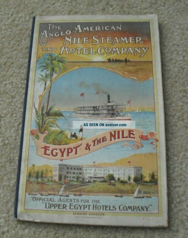 Rare Vintage 1905 - 06 Illustrated Booklet Anglo American Nile Steamer ...
