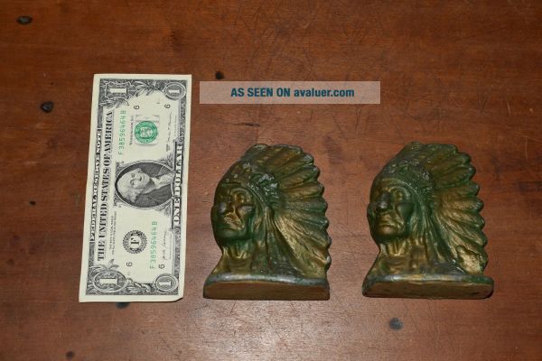 Rare Cast Iron Circa 1910 Antique Native American Indian Chief Head ...