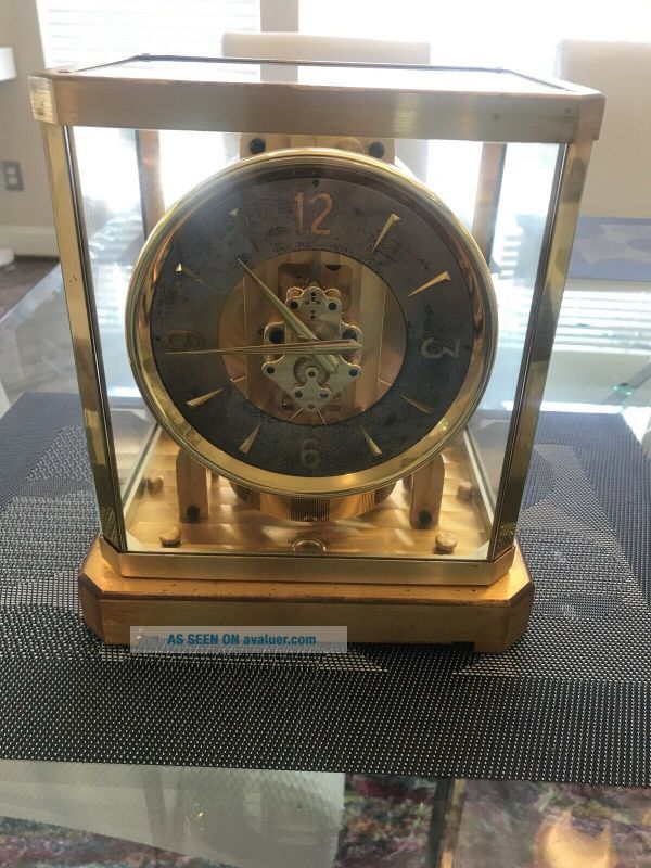 Vintage Jaeger Le Coultre Atmos Clock Swiss Made 24908 1950s Mantle ...
