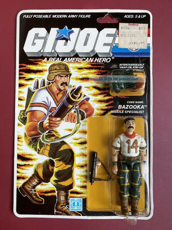 1988 HASBRO GI JOE TIGER FORCE BAZOOKA RE - CARDED COMPLETE Action ...