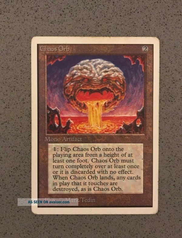 Chaos Orb - Unlimited Magic The Gathering MtG - Heavy Play | #31125961