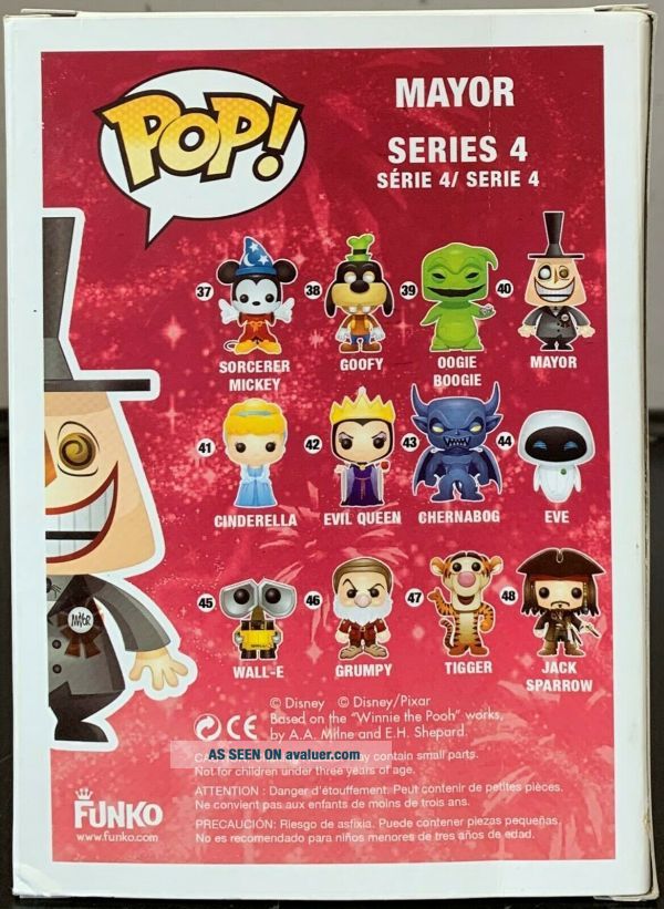 FUNKO POP DISNEY 40 Store Mayor 2012 40 The Nightmare Before Christmas ...