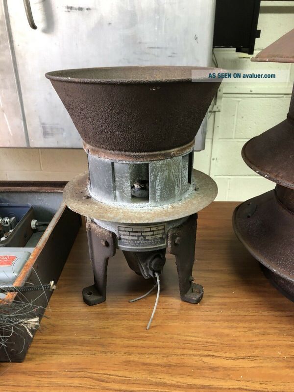 Rare Antique Federal Electric Co. Fire Department Cast Iron Siren Alarm ...