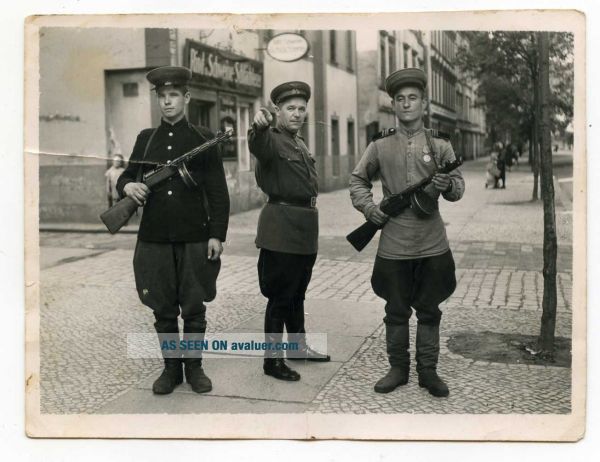 Military Patrol Of The Red Army Soldiers In Occupied Berlin RARE PHOTO ...