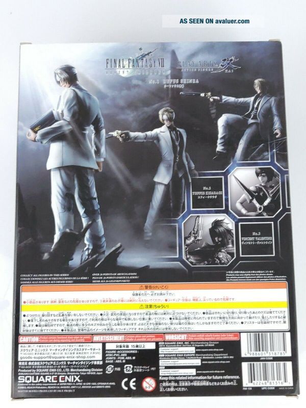 Final Fantasy VII: Advent Children Rufus Play Arts Kai Action Figure ...