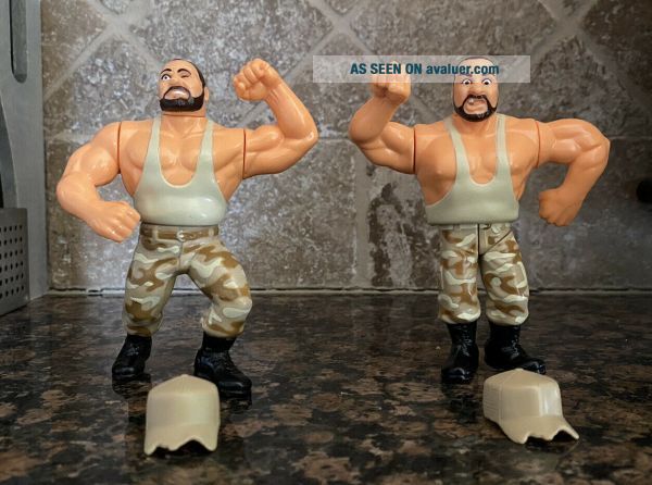 WWF Hasbro Series 10 Bushwhackers Butch And Luke WITH HATS | #31128294