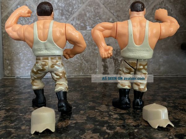WWF Hasbro Series 10 Bushwhackers Butch And Luke WITH HATS | #31128294