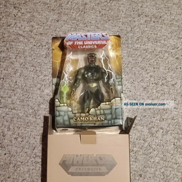 MOTUC PowerCon Exclusive Camo Khan Masters Of The Universe Classics MIB ...