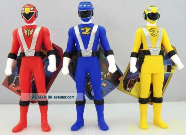 Bandai 7 Body Set Sentai Hero Series Engine Go - Onger Robot Soft Vinyl ...