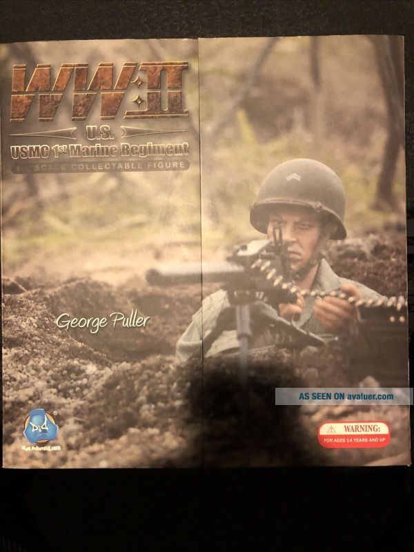 1/6 Scale DID WW2 USMC 1st Marine Regiment George Puller Action Figure ...