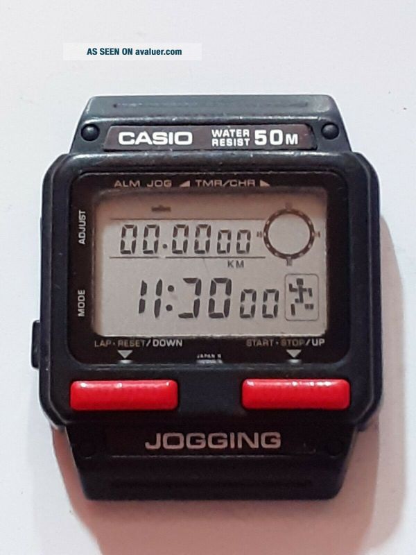 Vintage Casio Watch J - 51W Running Man Jogging | #31314430