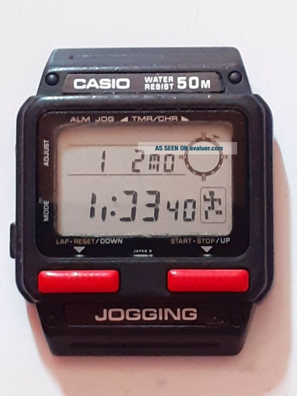 Vintage Casio Watch J - 51W Running Man Jogging | #31314430