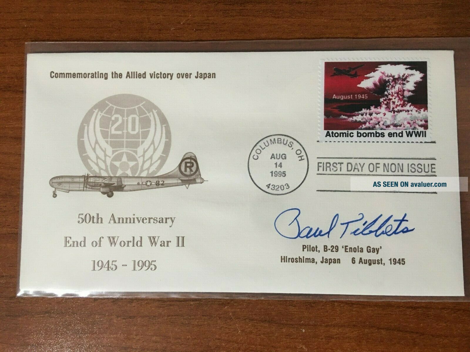 Paul Tibbets Enola Gay Hiroshima Pilot Signed First Day Cover | #31406643