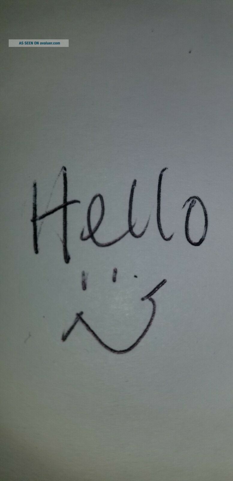 Paper Document That Says Hello And Comes With Cheery Smiley Face ...