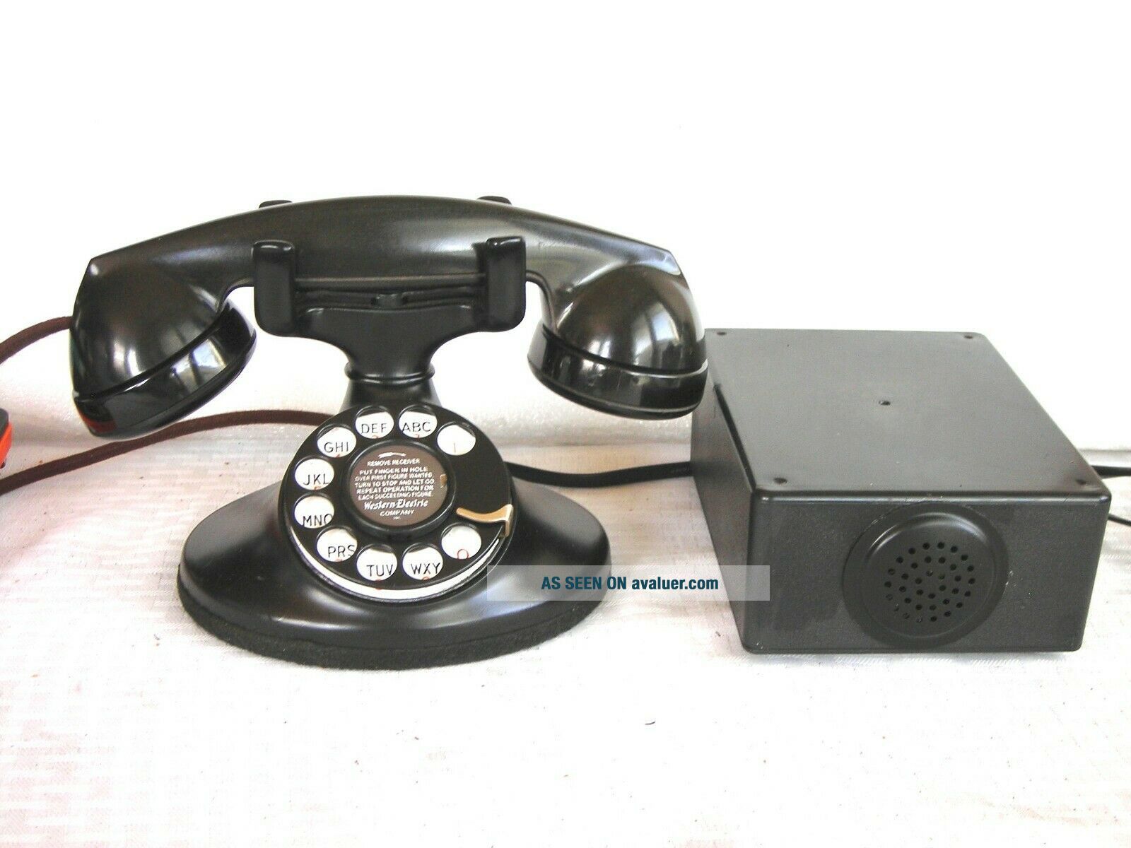 WESTERN ELECTRIC 202 DESK RESTORED ANTIQUE TELEPHONE WITH SUBSET CIRCA ...