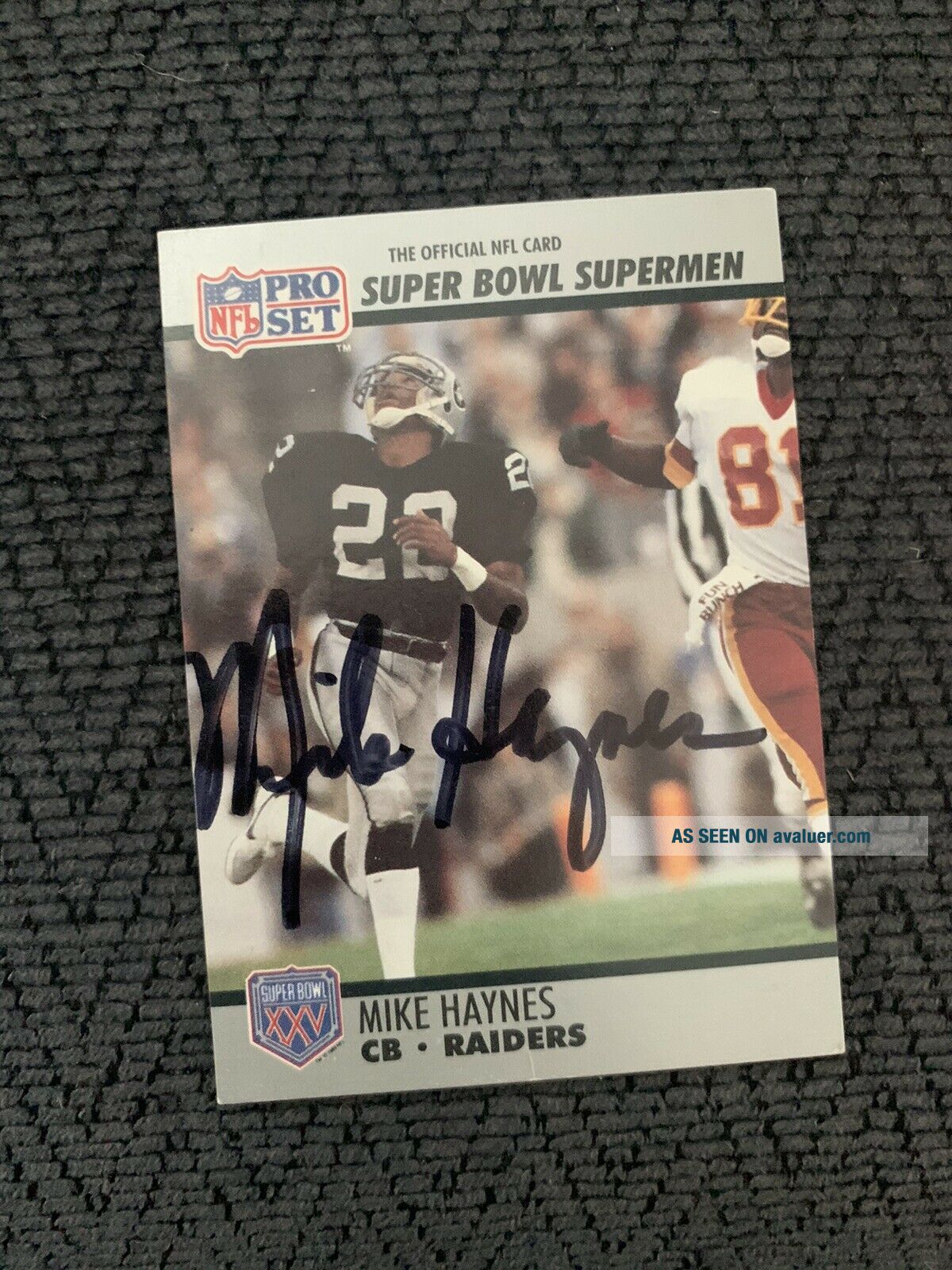 Mike Haynes Signed Trading Card Autographed Pro Football Hall Of Fame ...