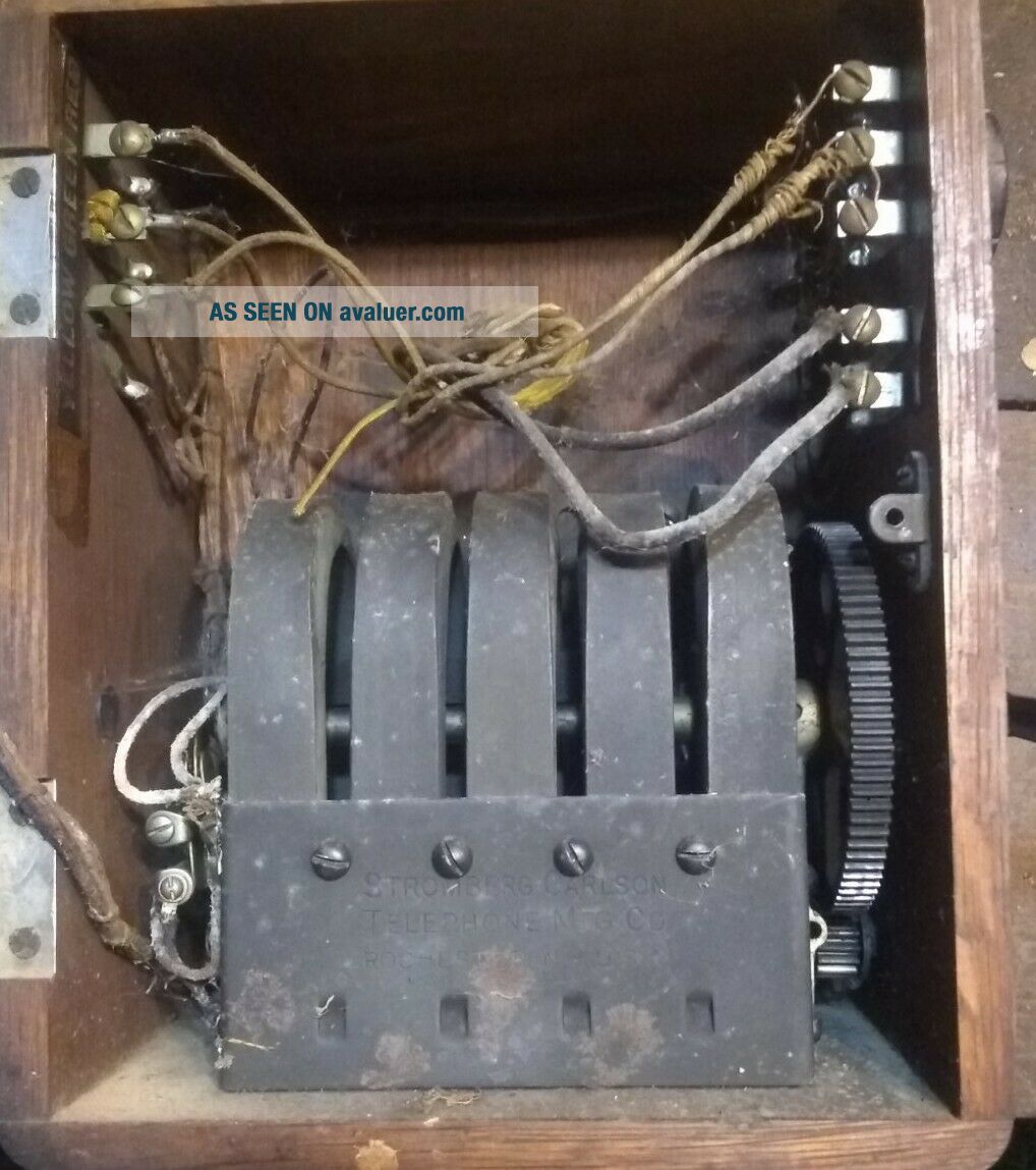 Stromberg Carlson Wooden Ringer Box For Desk Set Telephones W/Working ...