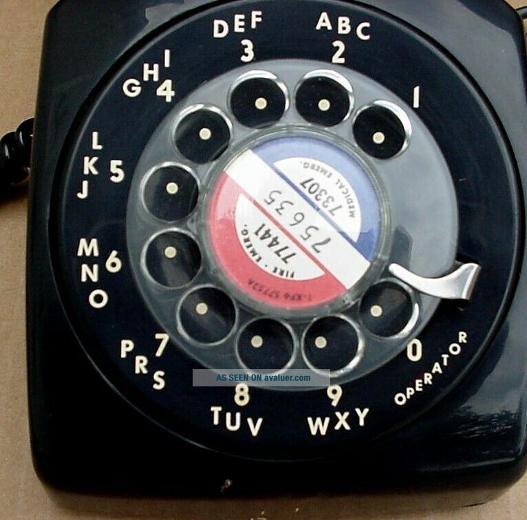 1970 Black Stromberg Carlson Model SC500D Rotary Dial Desk Telephone ...
