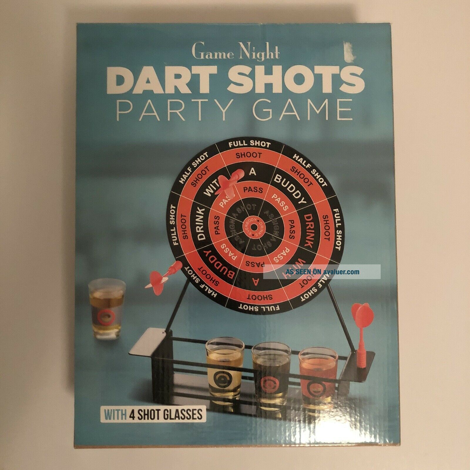 Game Night Dart Board Shots Drinking With Darts Shot Glasses | #31489179