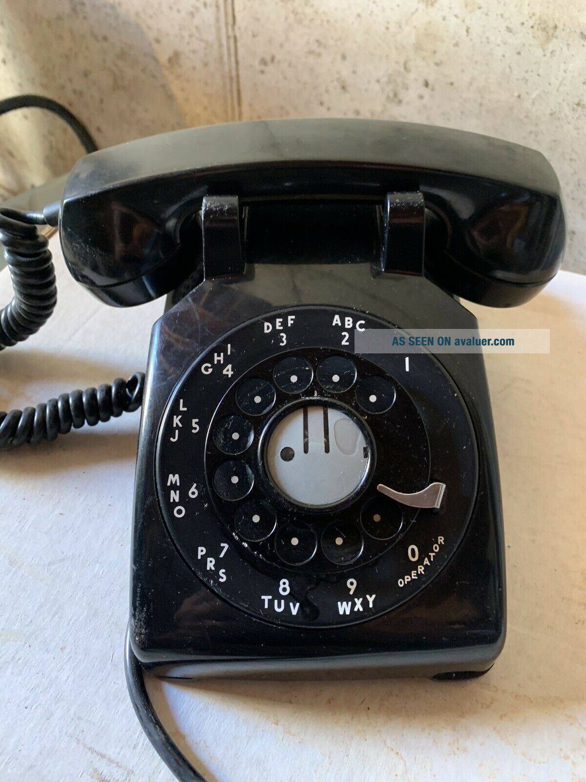 Vintage Western Electric Rotary Dial Black Desk Phone. | #31500539