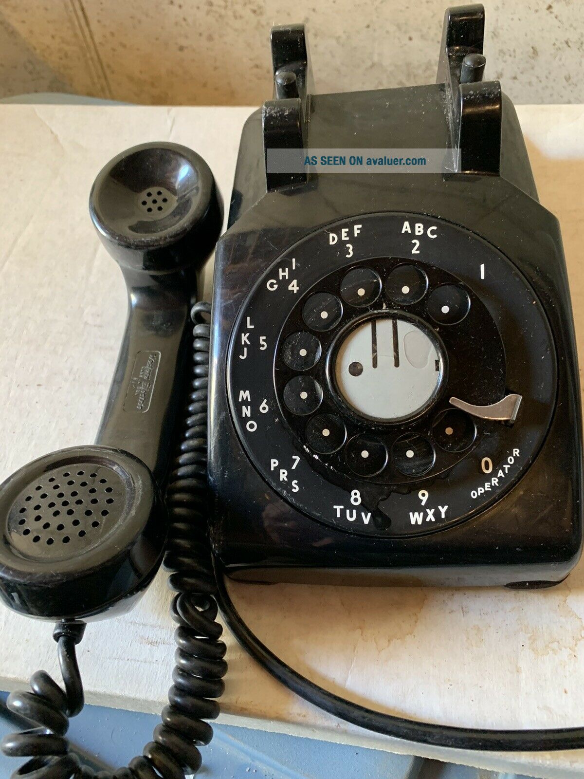 Vintage Western Electric Rotary Dial Black Desk Phone. | #31500539