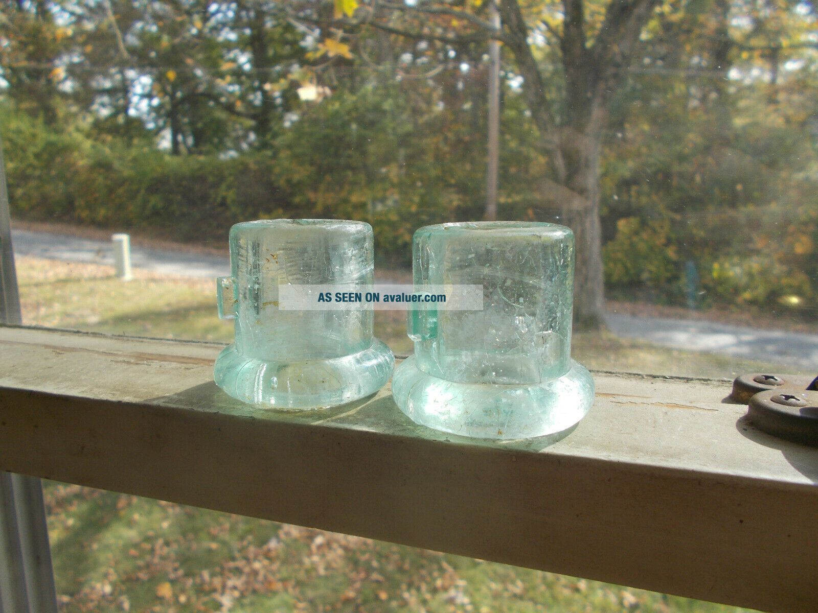GLASS LIGHTNING ROD INSULATORS SHOWN BEING DUG IN OUR RECENT DIG VIDEO ...
