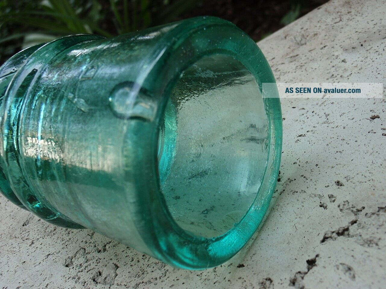 AMERICAN UNION PATENT DEC 19 1871 Early Glass Telegraph Insulator ...