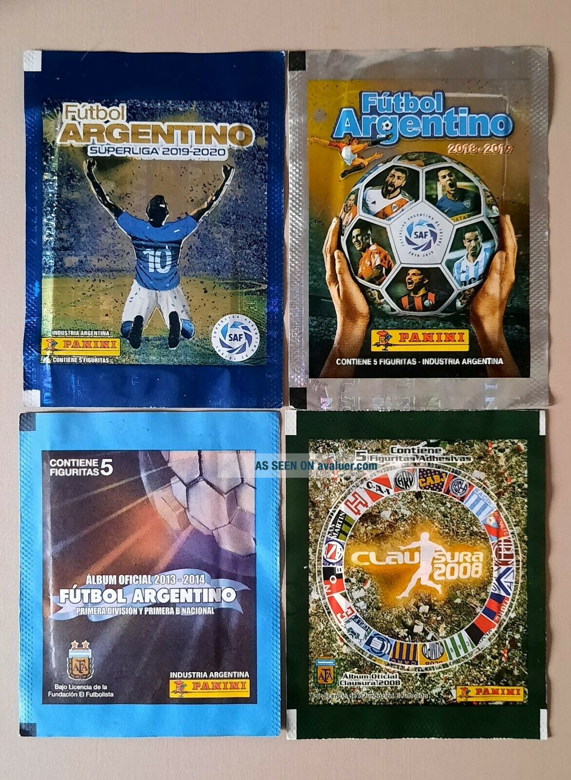 Panini Packets Futbol Argentino Pack Bustine Pochette Packets Tuten ...