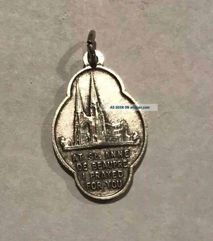 St. Anne De Beaupre Holy Saint Medal Basilica Catholic Charm Medal ...