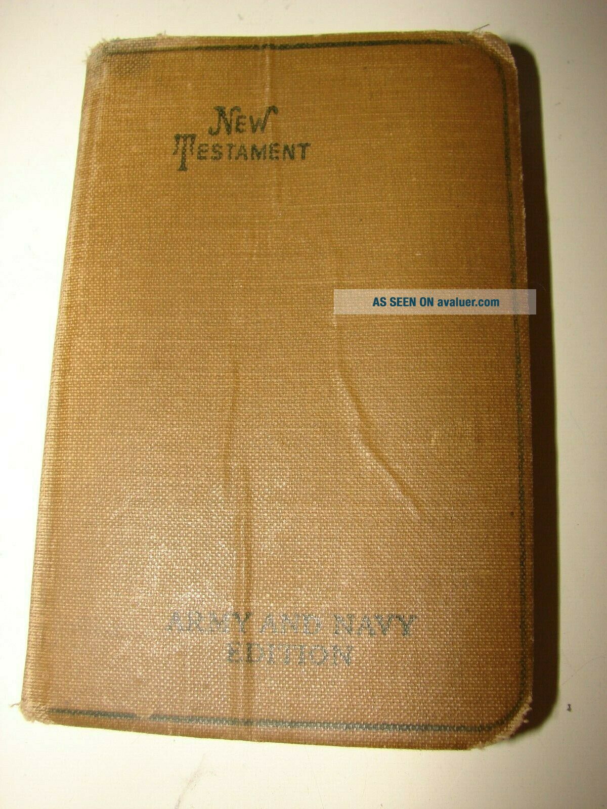 1917 WWI Bible - NT - Canvas Covers - Army And Navy Edition | #31654811