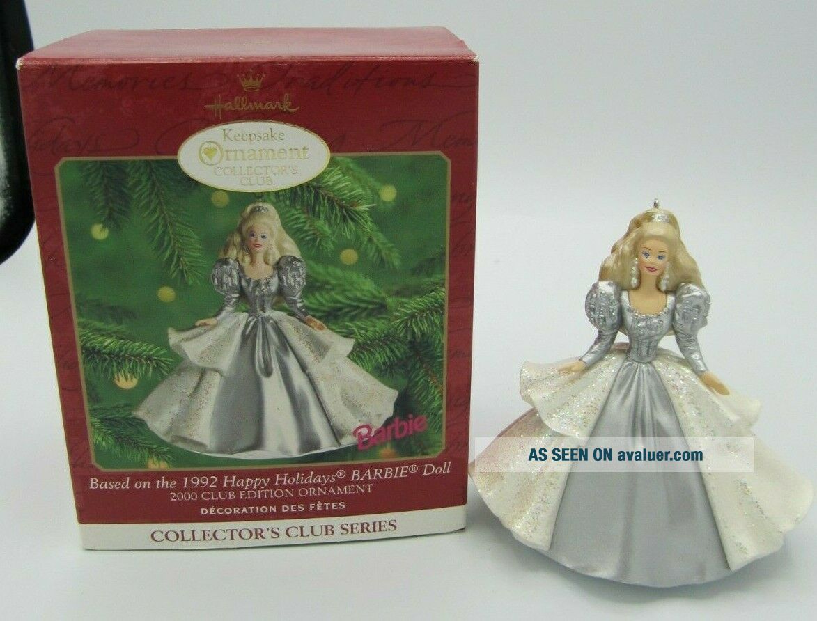 Hallmark Keepsake Ornament 2000 Club Edition Barbie Christmas 1992 ...
