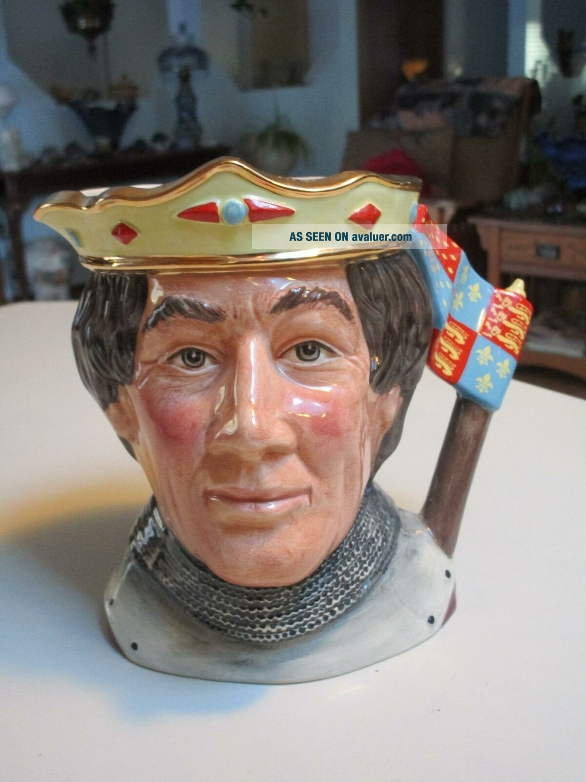 VINTAGE LARGE ROYAL DOULTON HENRY V SHAKESPEARE TOBY JUG | #31712260