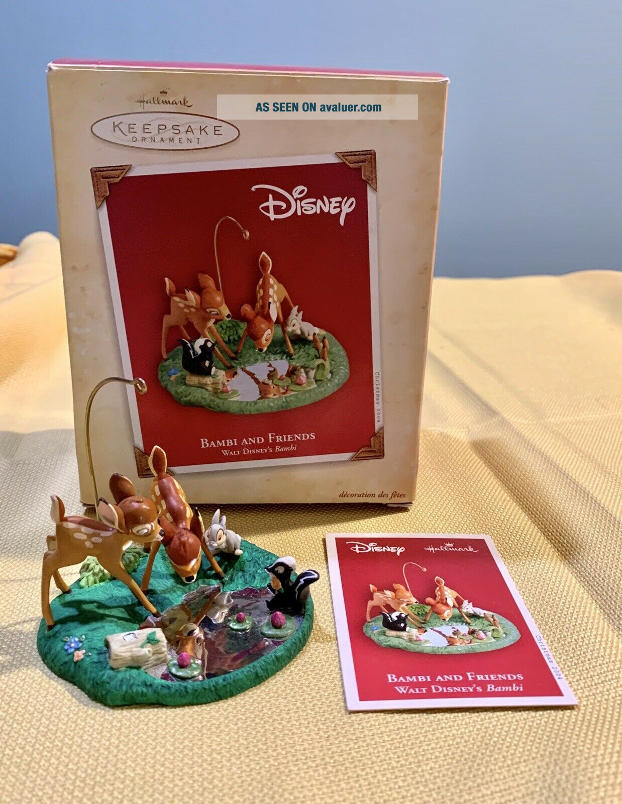 Hallmark 2004 Walt Disney’s Bambi And Friends Ornament Christmas Pond ...
