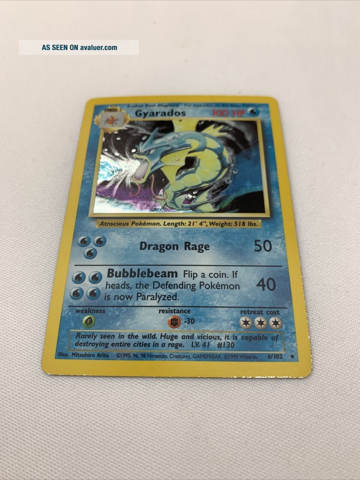 Gyarados Base Set Rare Holo 6/102 - Pokemon Card | #42493854