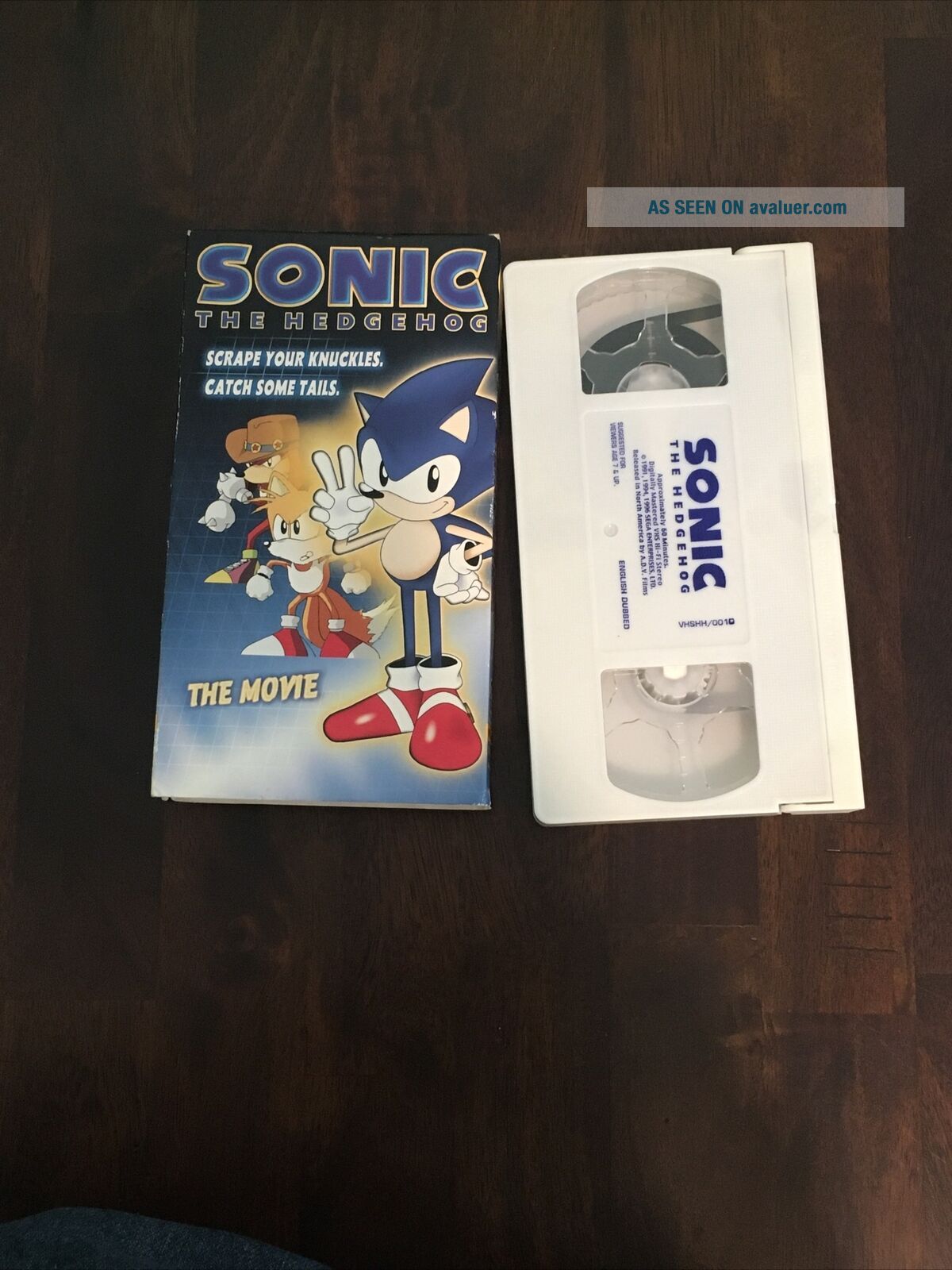 Sonic The Hedgehog: The Movie VHS Rare White VHS Tape | #42526185