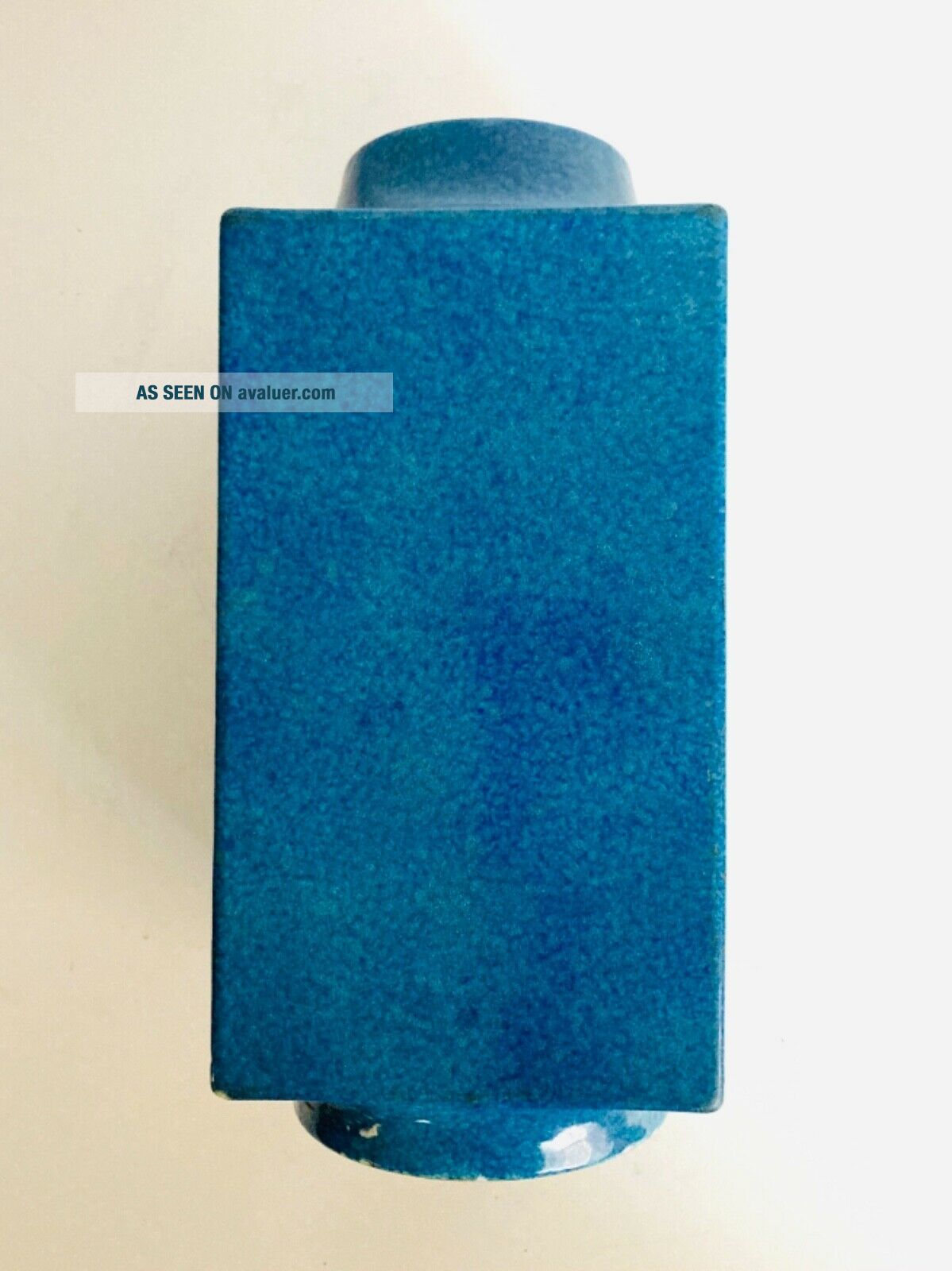 RARE QING DYNASTY CHINESE BLUE - GLAZED CONG - FORM VASE | #42539547