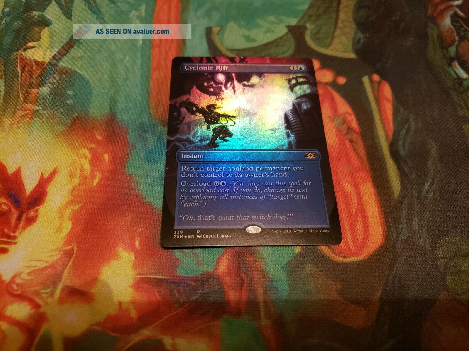 Magic The Gathering Double Masters Foil Borderless Full Art Cyclonic ...