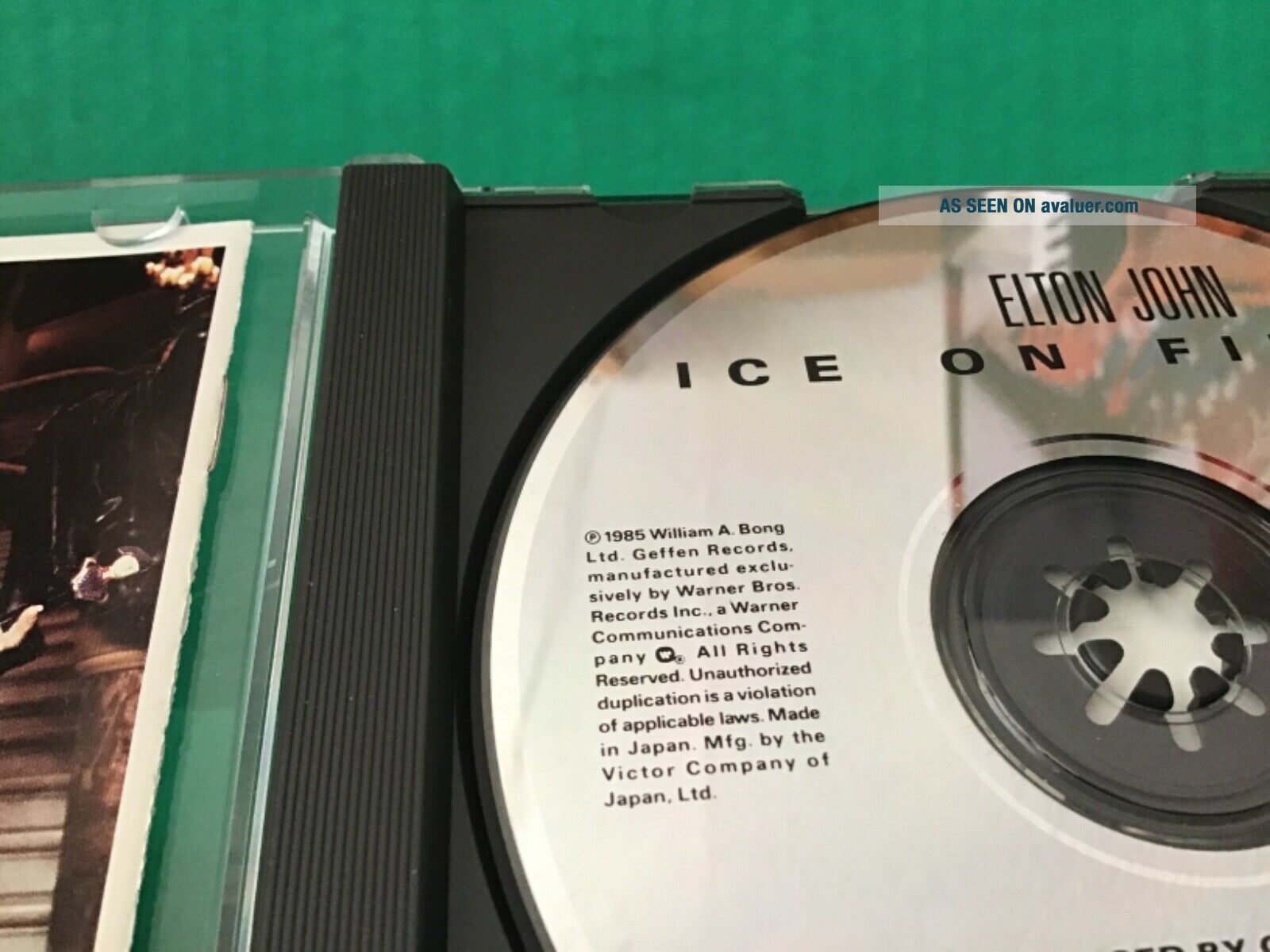 ELTON JOHN - Ice On Fire - Rock CD 1985 Geffen (RARE Import JAPAN ...